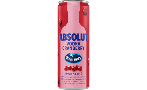 Absolut Ocean Spray Cranberry Vodka Cocktail 355ml Can 6-Pack – Liquor ...