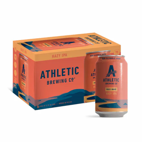 Athletic Brewing Non Alcoholic Free Wave Hazy India Pale Ale Beer 12-O ...