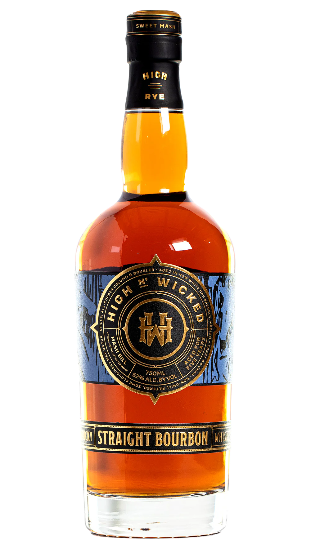 High N' Wicked 5 Years Old Kentucky Straight Bourbon Whiskey 750ml ...