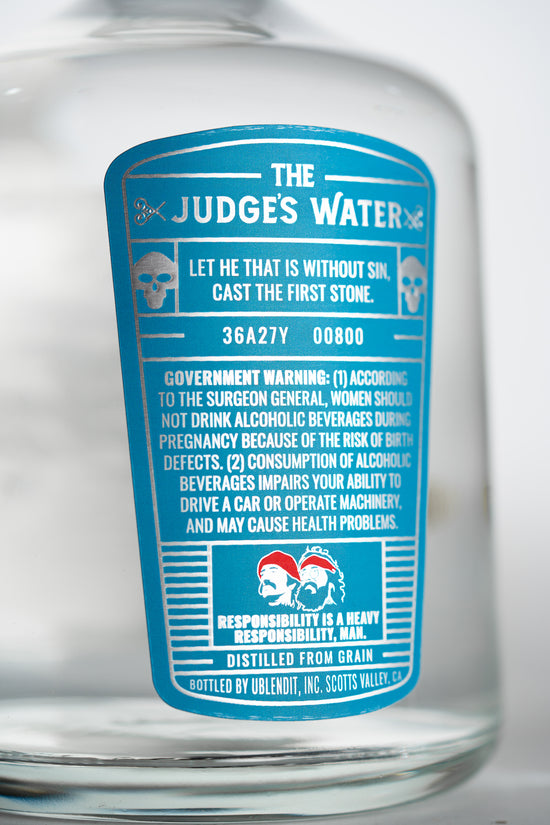 Cheech and Chong's The Judge's Water Vodka Collectors Edition – Liquor ...