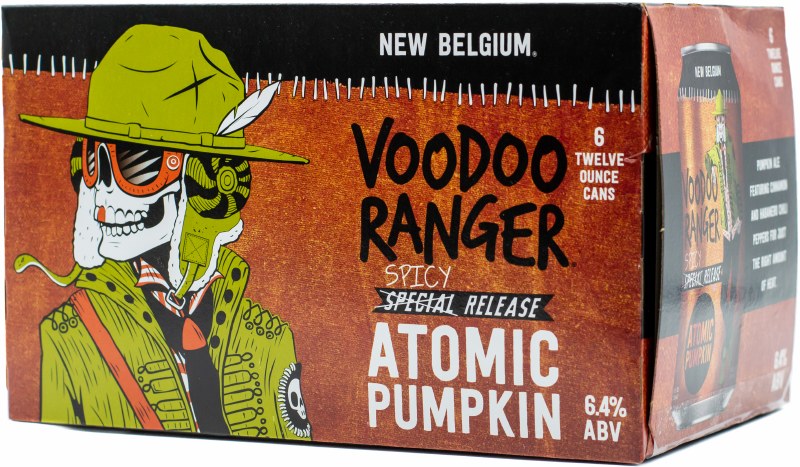 New Belgium Brewing Voodoo Ranger Atomic Pumpkin Pumpkin Ale Beer 12-O ...
