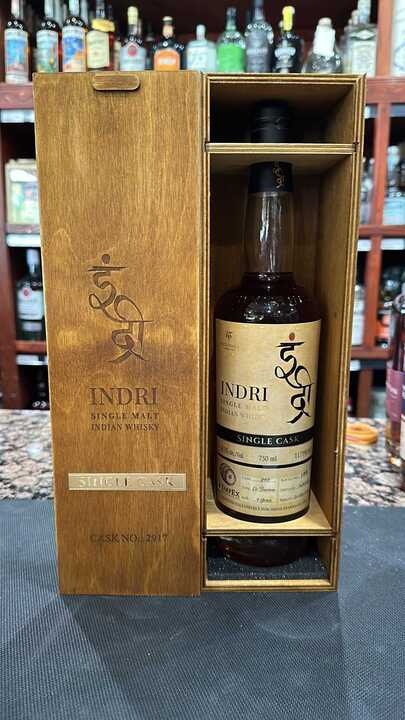 Indri Single Malt cask No. 2917 Single Cask Indian Whiskey 750ml ...