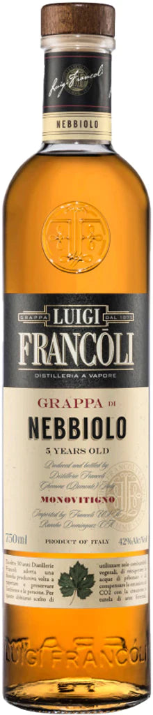 Luigi Francoli Grappa Di Nebbiolo 5 Years Old – Liquor Express