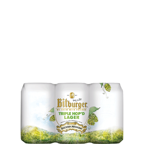 BITBURGER TRIPLE HOP'D LAGER 6 PACK CANS – Liquor Express