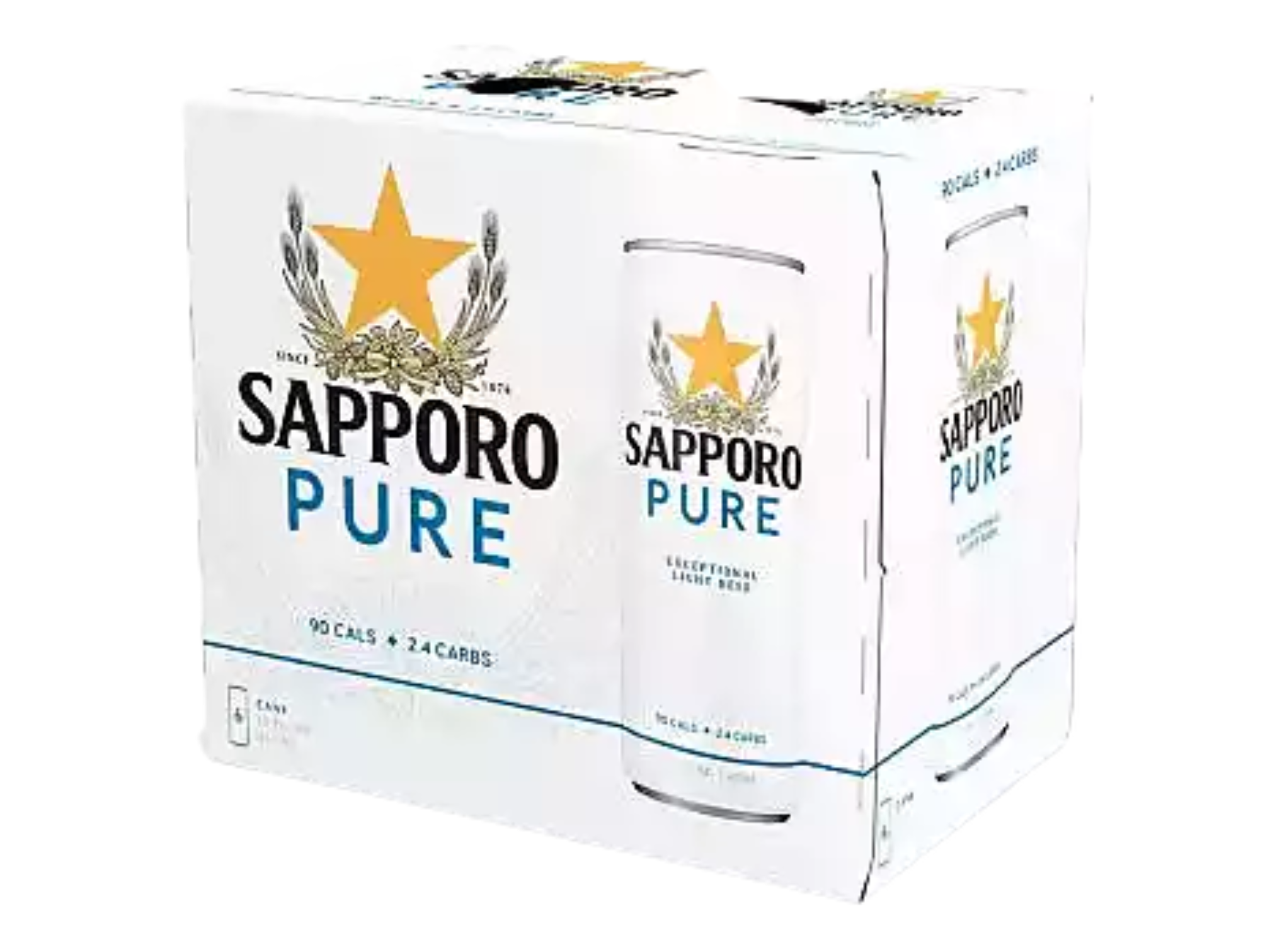 SAPPORO PURE EXCEPTIONAL LIGHT BEER 6 PACK CANS – Liquor Express