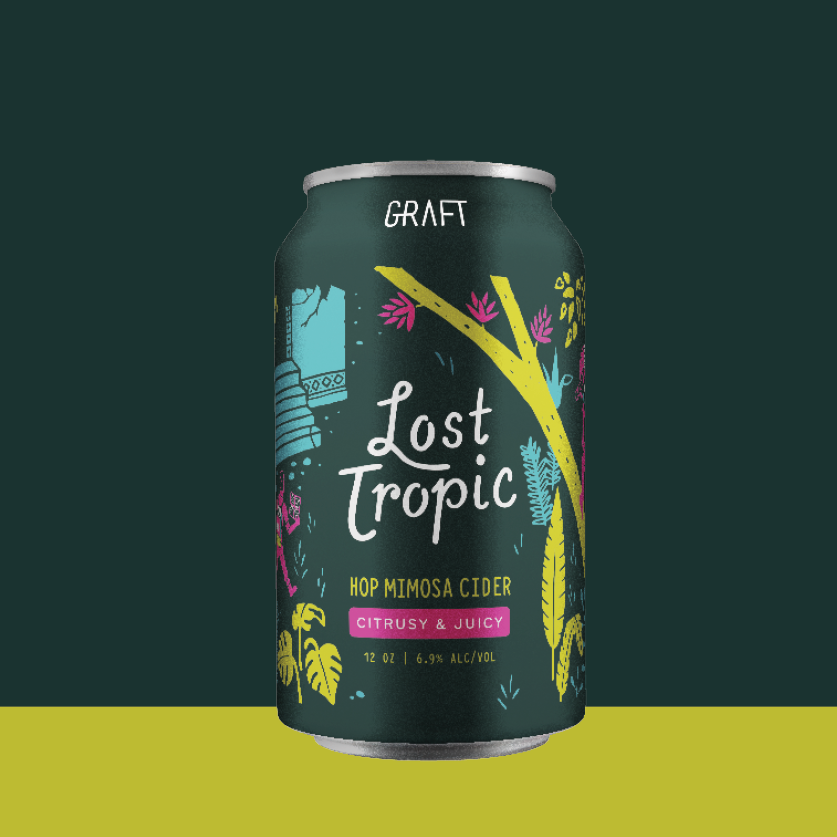 GRAFT RUSTIC CIDER LOST TROPIC 4 PACK CANS – Liquor Express